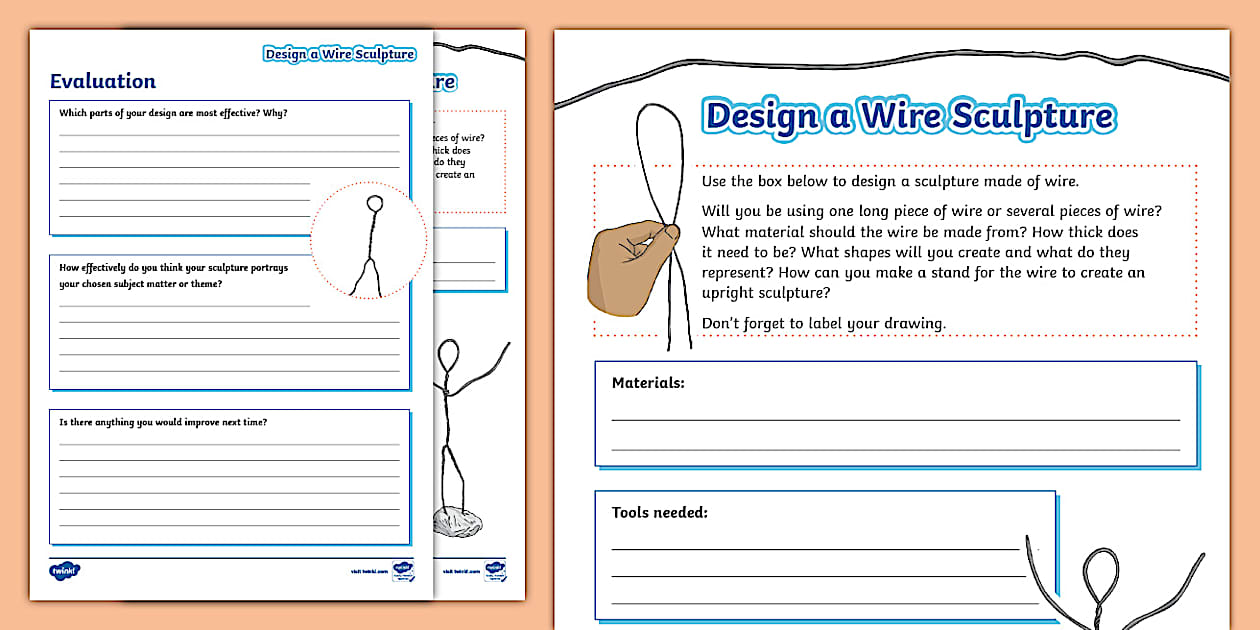 Design a Wire Sculpture - Twinkl - KS2 (teacher made)