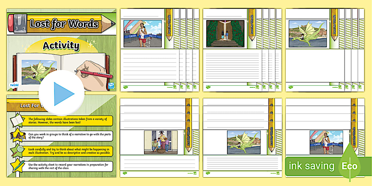 KS2 I Love Reading!: Lost for Words Activity Pack - Twinkl