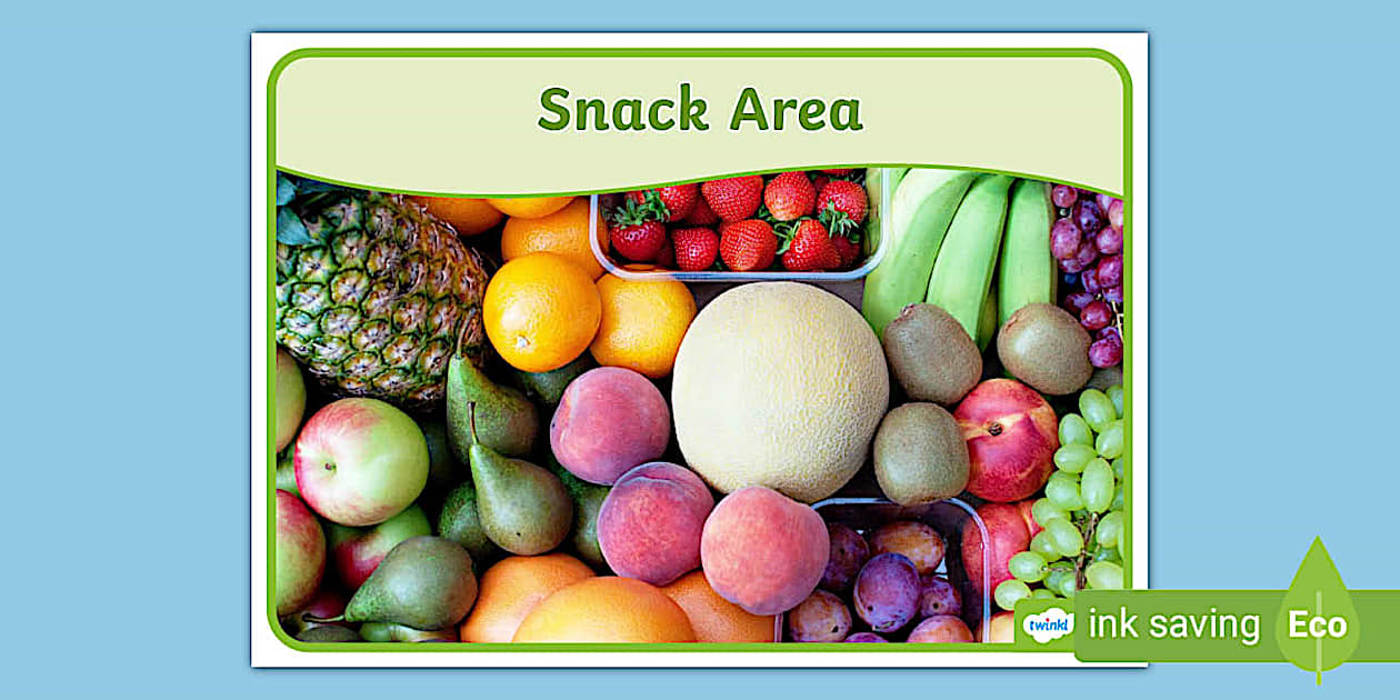👉 Snack Area Photo Sign | Twinkl