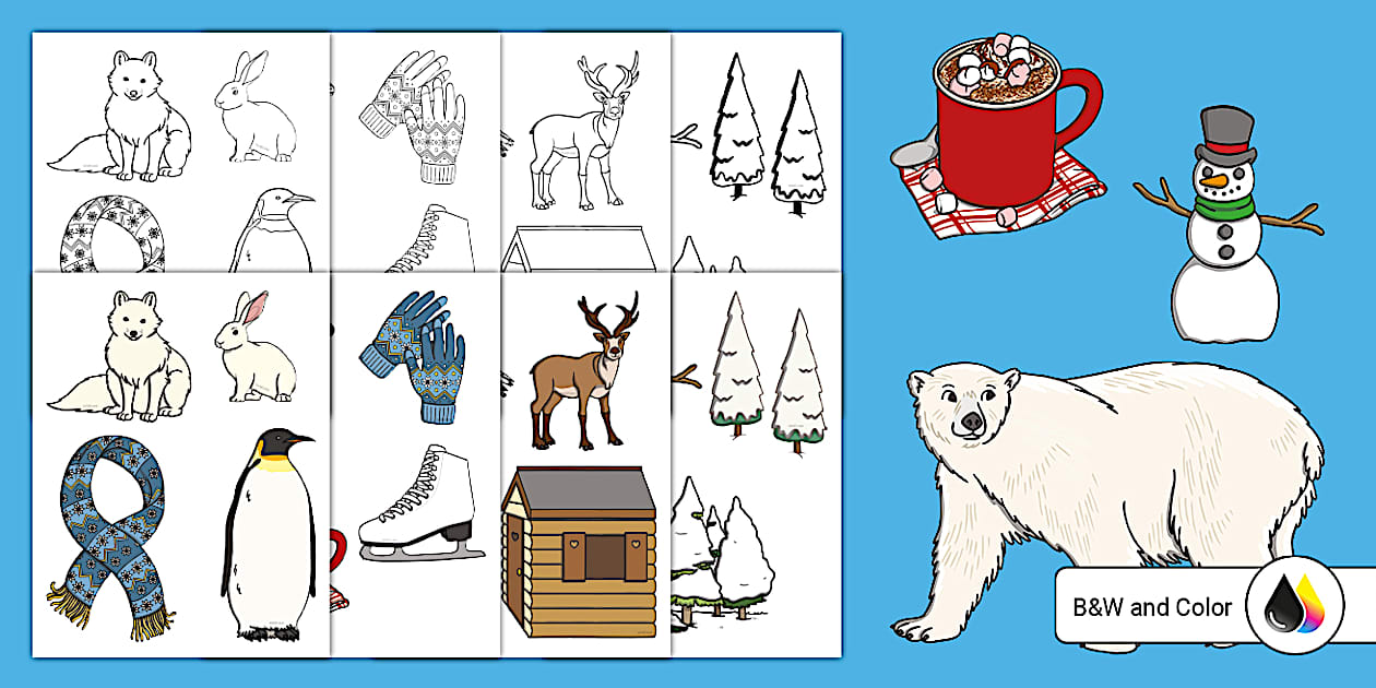 Winter Wonderland Dramatic Play Cutouts (Teacher-Made)