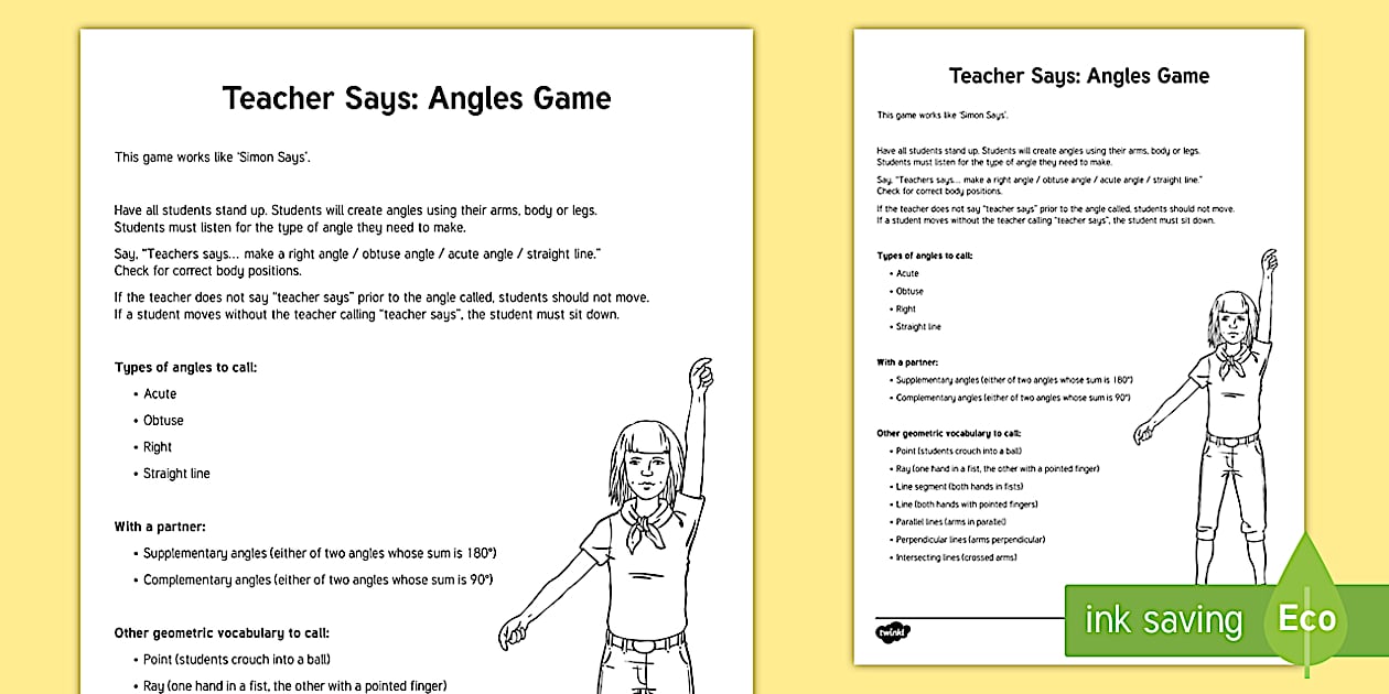 Lines And Angles Games | Lines And Angles | Twinkl - Twinkl