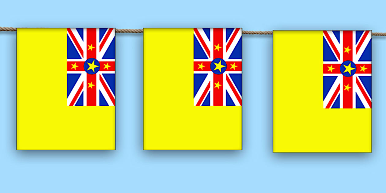 Niue Flag Bunting - Niuean Celebration (teacher made)