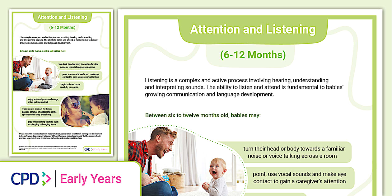 Attention and Listening (6-12 Months) | Early Years CPD