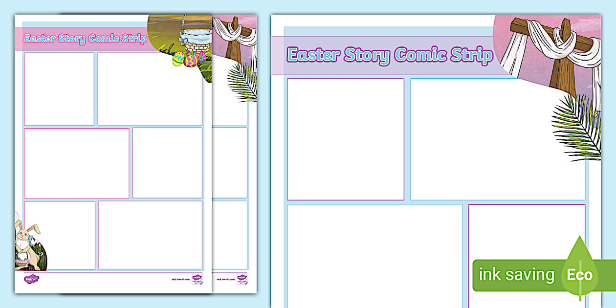 Easter Comic Strip Template Activity - Easter (Teacher-Made)