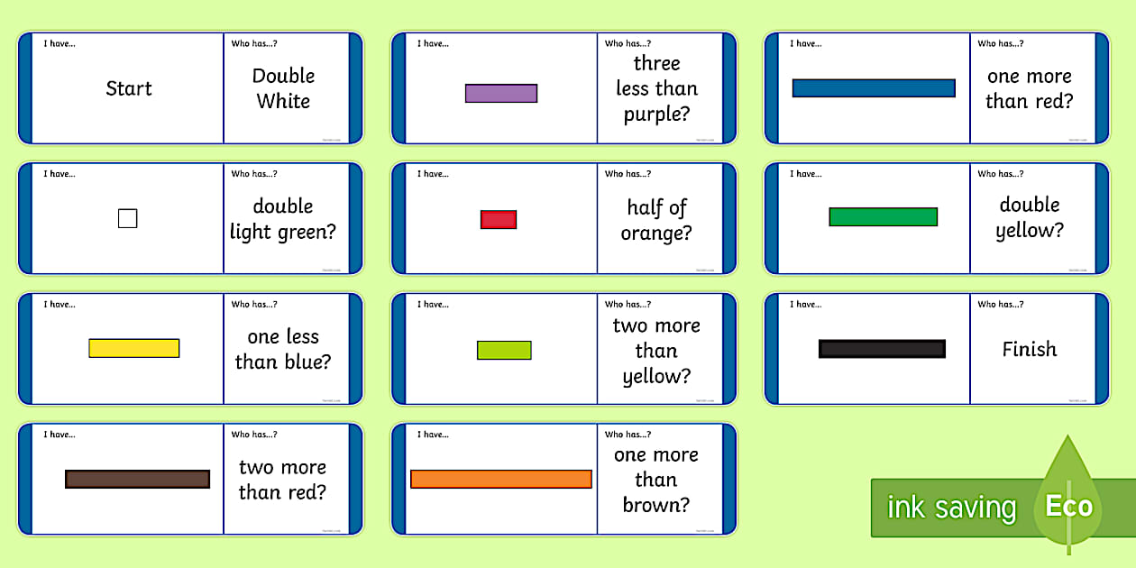 KS1 Number Rods Recognition Loop Cards - Twinkl