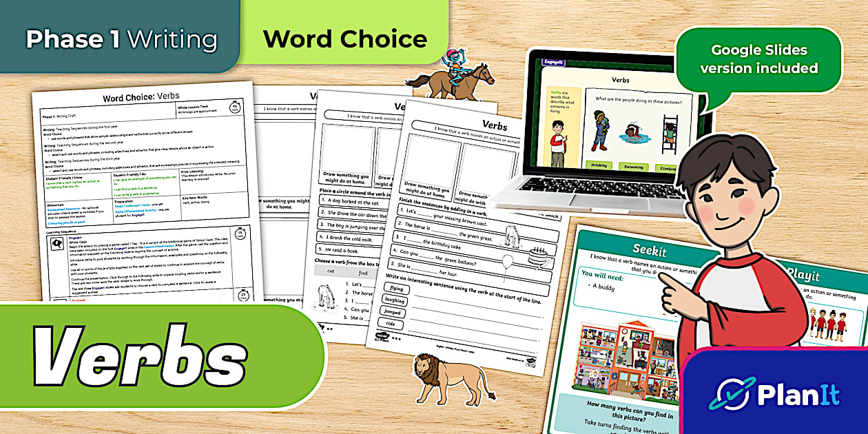 Phase 1 Writing: Word Choice: Verbs (Lehrer gemacht)