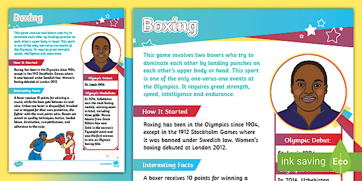 Boxing Fact Sheet (teacher made) - Twinkl
