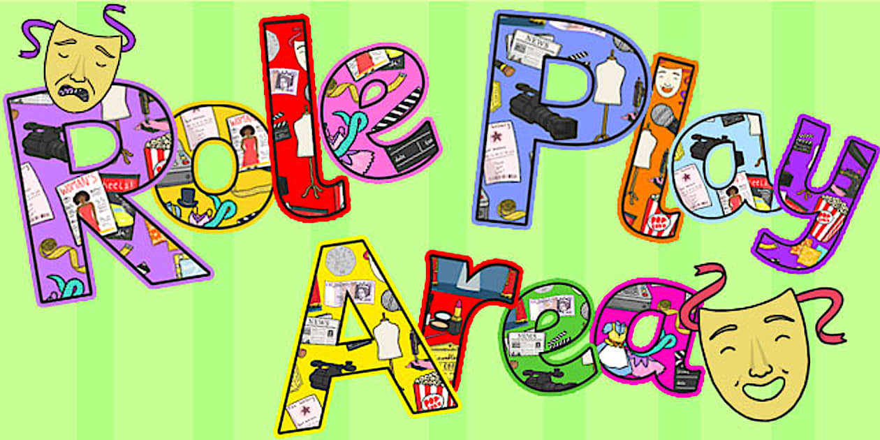 👉 Role Play Area Display Lettering (teacher made)
