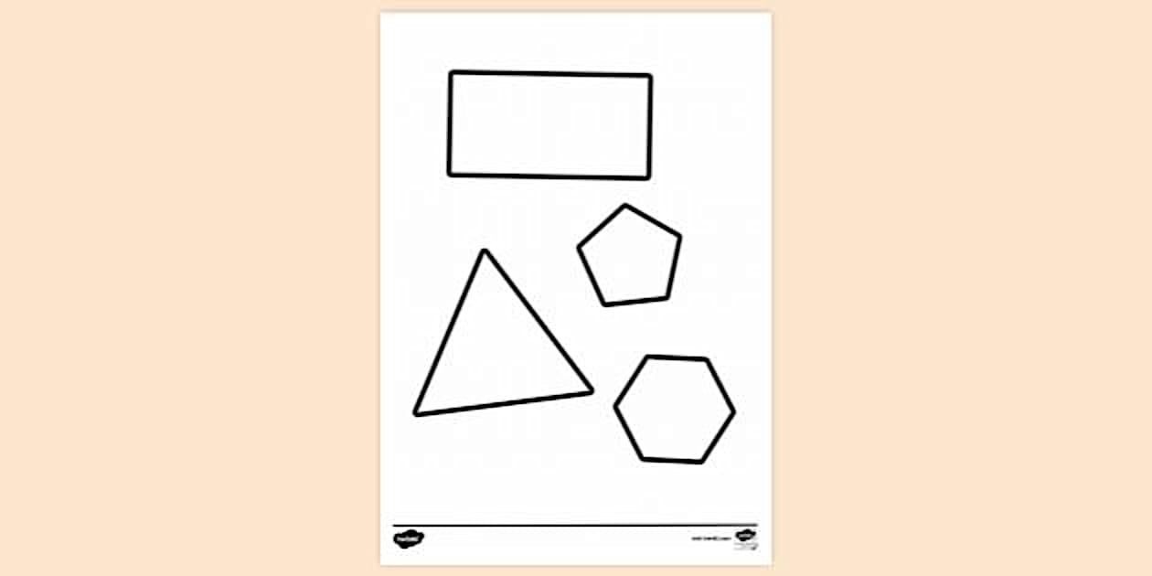 Shape Colouring Sheet | Twinkl Resources - Twinkl