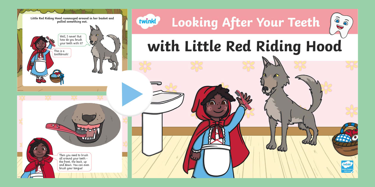 Look After Your Teeth with Little Red Riding Hood PowerPoint