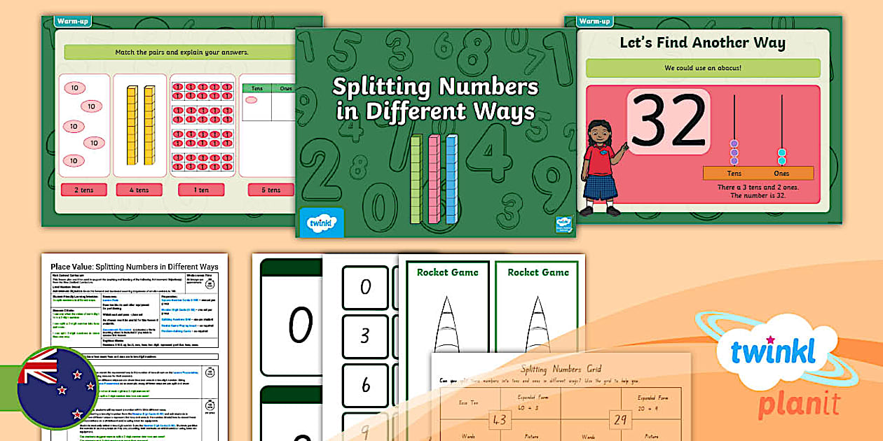Level 1 Place Value: 2-digit Numbers Lesson 5 (teacher made)