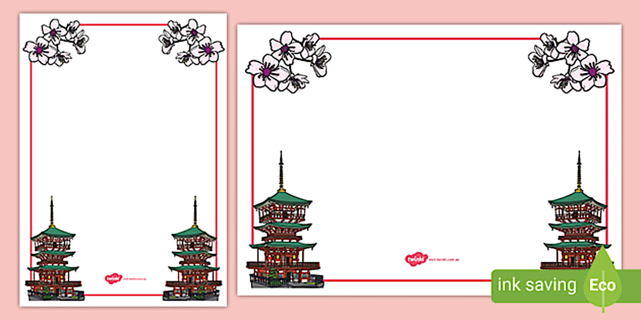 Japanese Cherry Blossom Classroom Area Display Sign - Twinkl