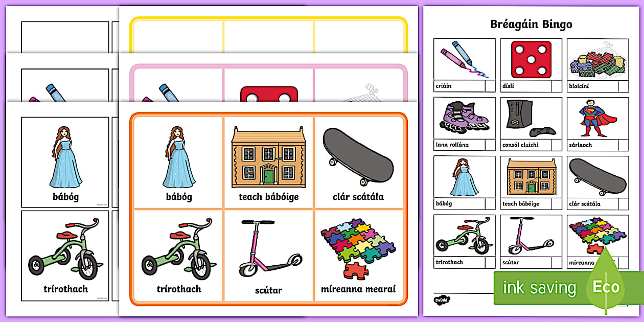 Bréagáin Bingo Gaeilge