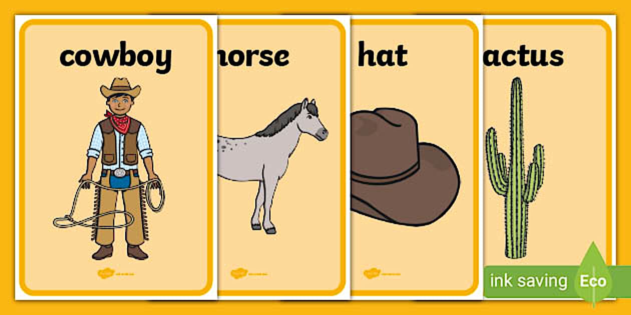 Cursive Wild West Display Posters (teacher made) - Twinkl