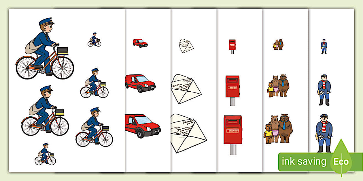 Size Ordering to Support Teaching on The Jolly Postman