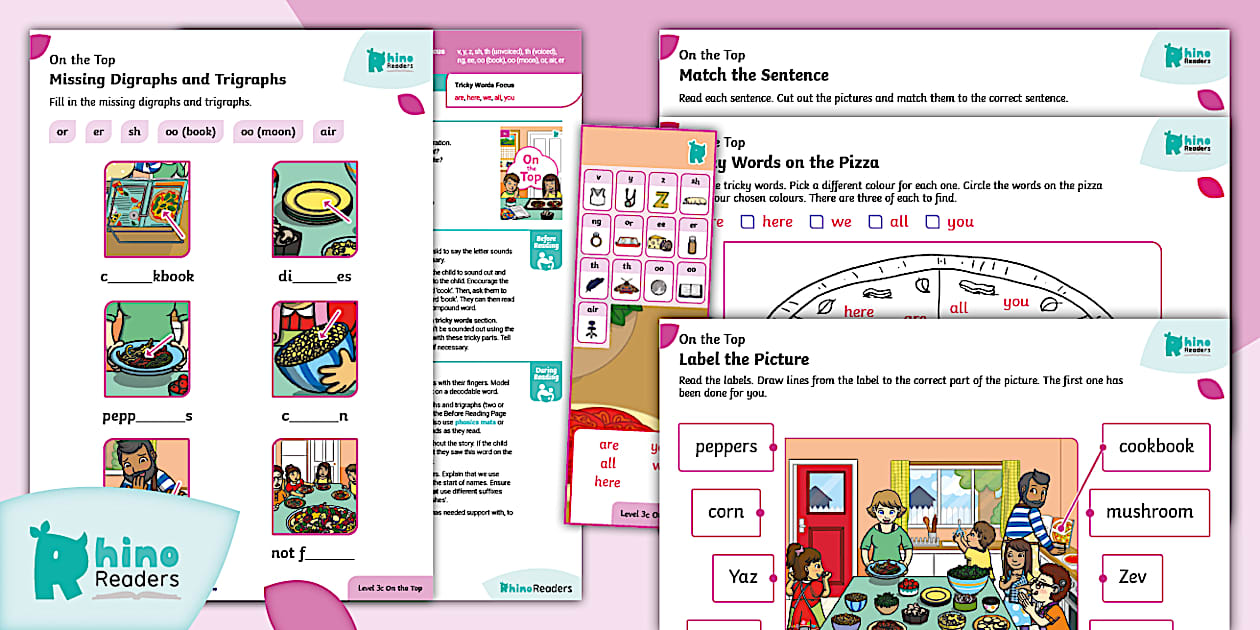 3c On the Top: Resource Pack - Twinkl Rhino Readers - Twinkl