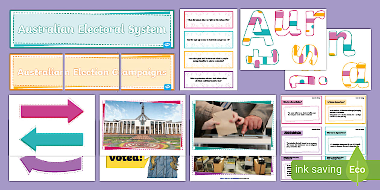 Australian Voting Display Pack (teacher made) - Twinkl