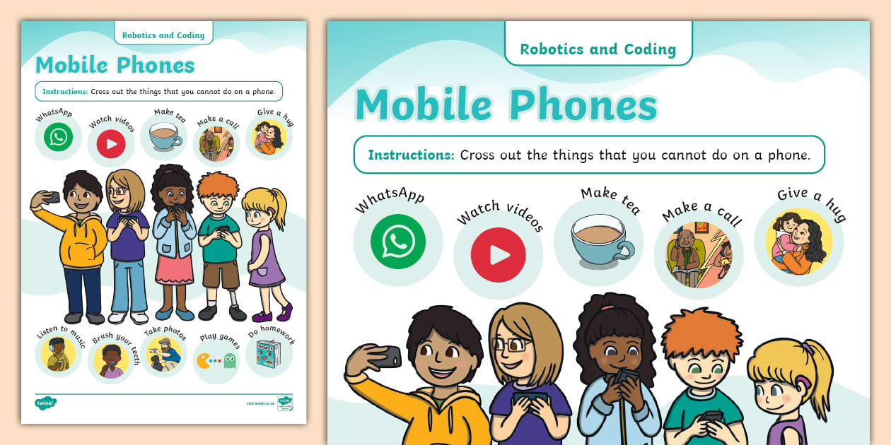 Grade R - Digital Concepts - Worksheet: Mobile Phone