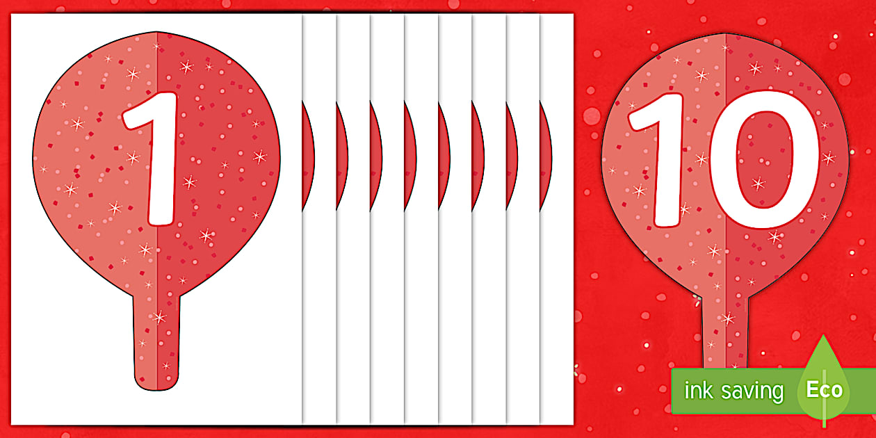 Christmas-Themed Score Paddles Flashcards (Teacher-Made)