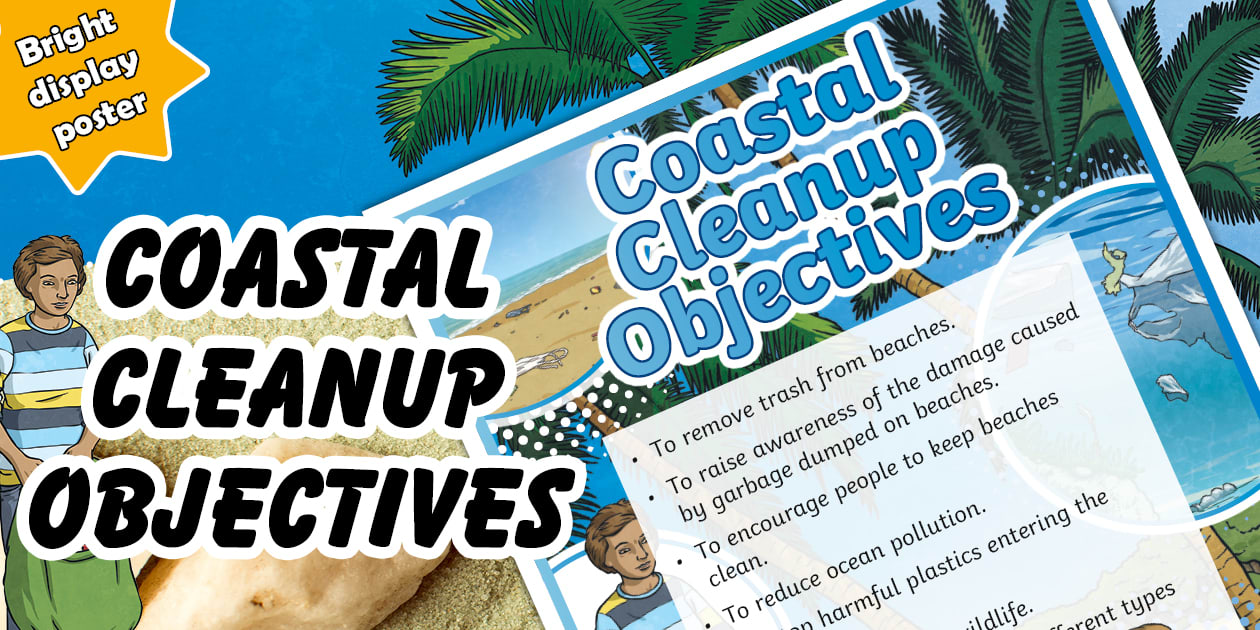 Objectives of Coastal Cleanup Poster