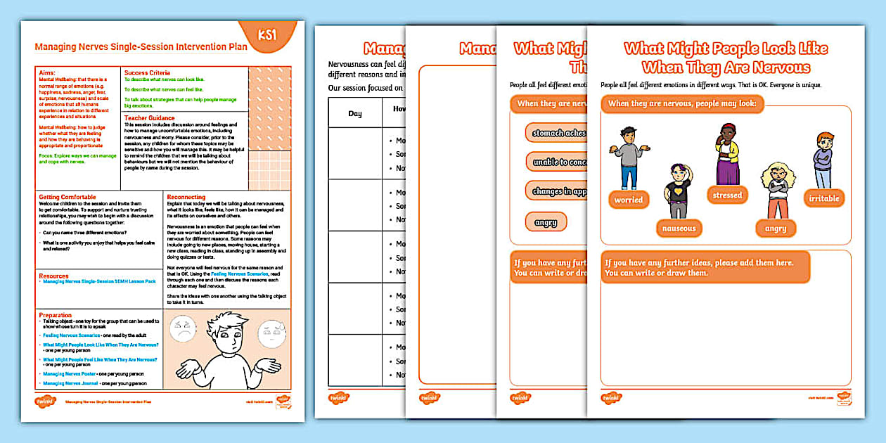 Managing Nerves Single-Session Intervention (teacher made)