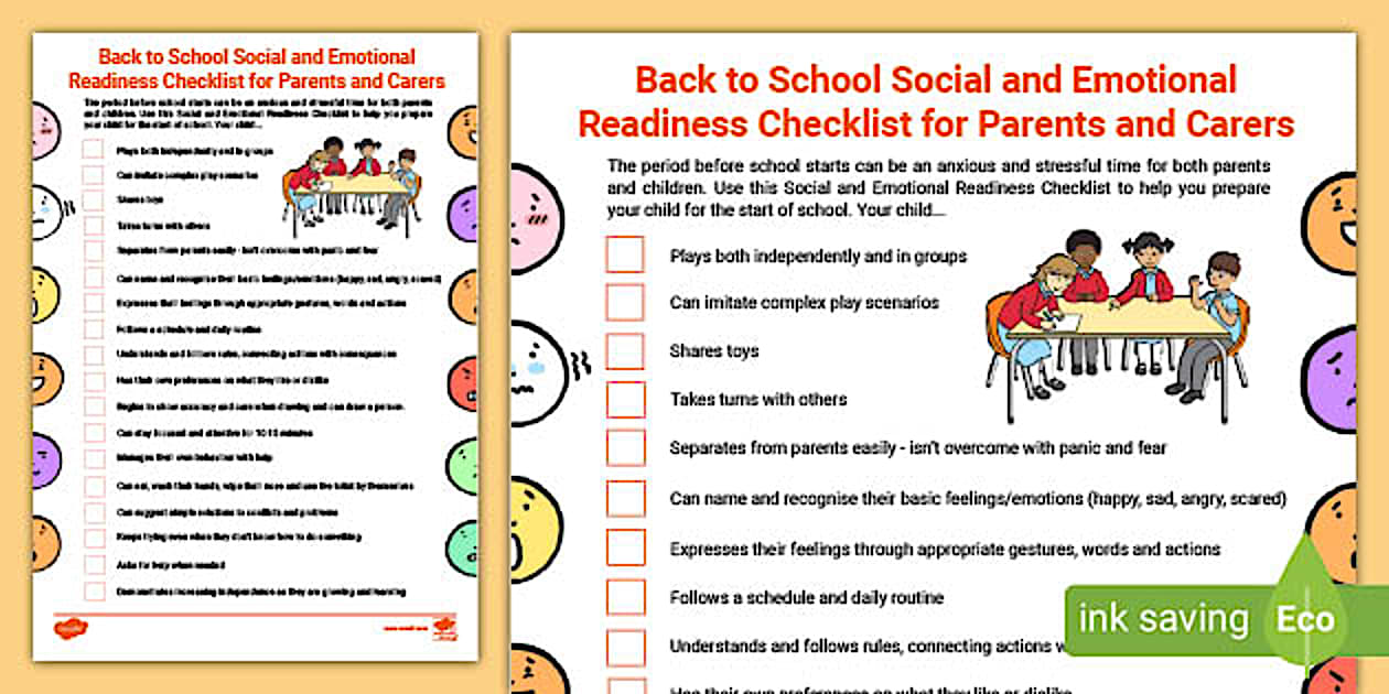 FREE! - Social And Emotional Development Checklist For Parents