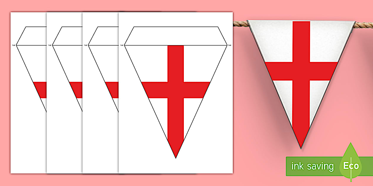 English Bunting | Printable England Flag Bunting - Twinkl