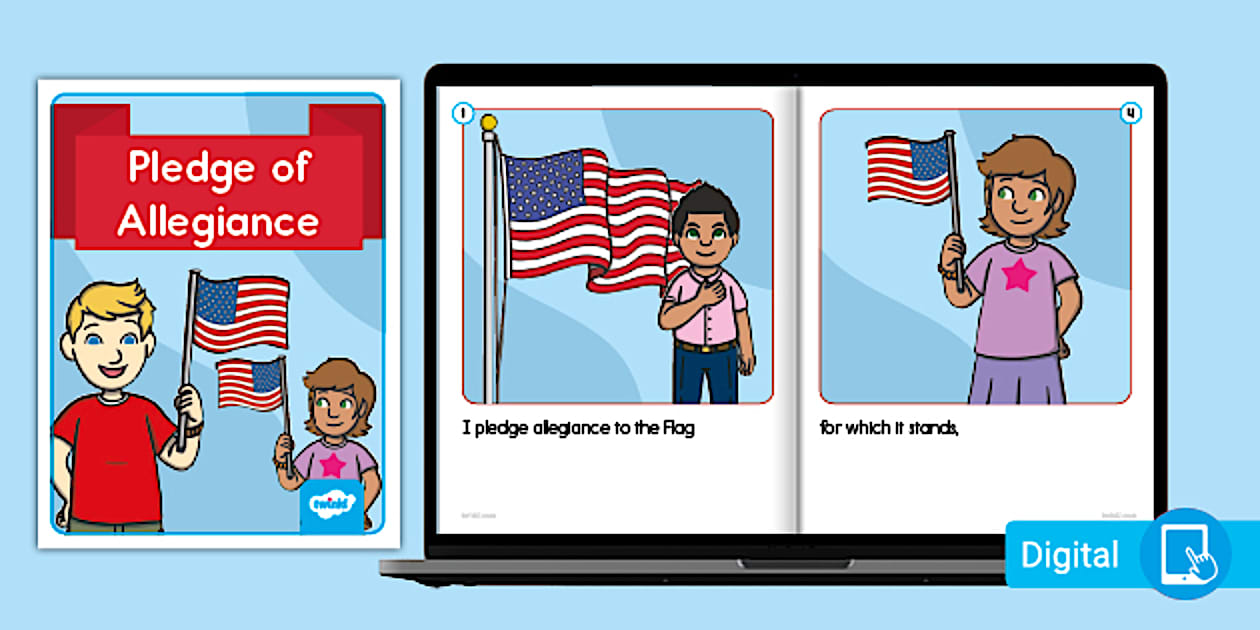 Pledge of Allegiance Emergent Reader eBook (teacher made)