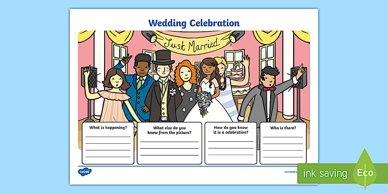 Wedding Celebration Worksheet / Worksheet - Twinkl