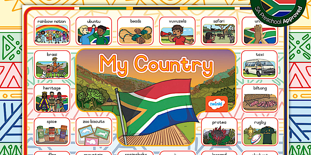 Preschool: My Country: Communication Mat (teacher made)