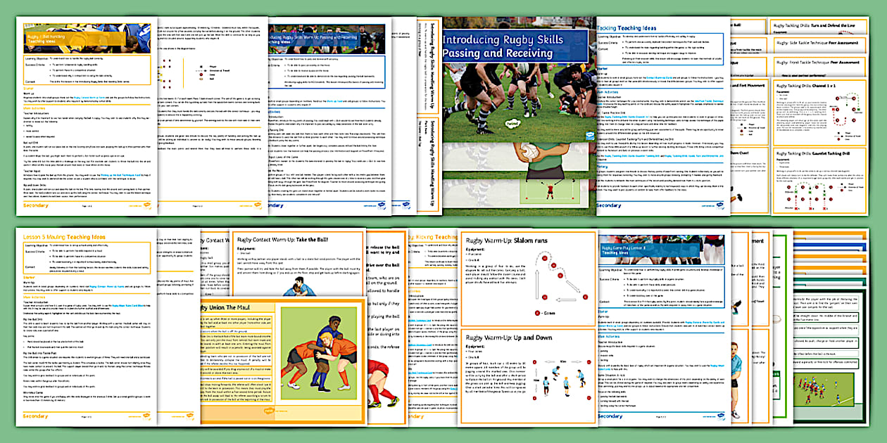 Rugby Whole Unit Bundle (teacher made) - Twinkl