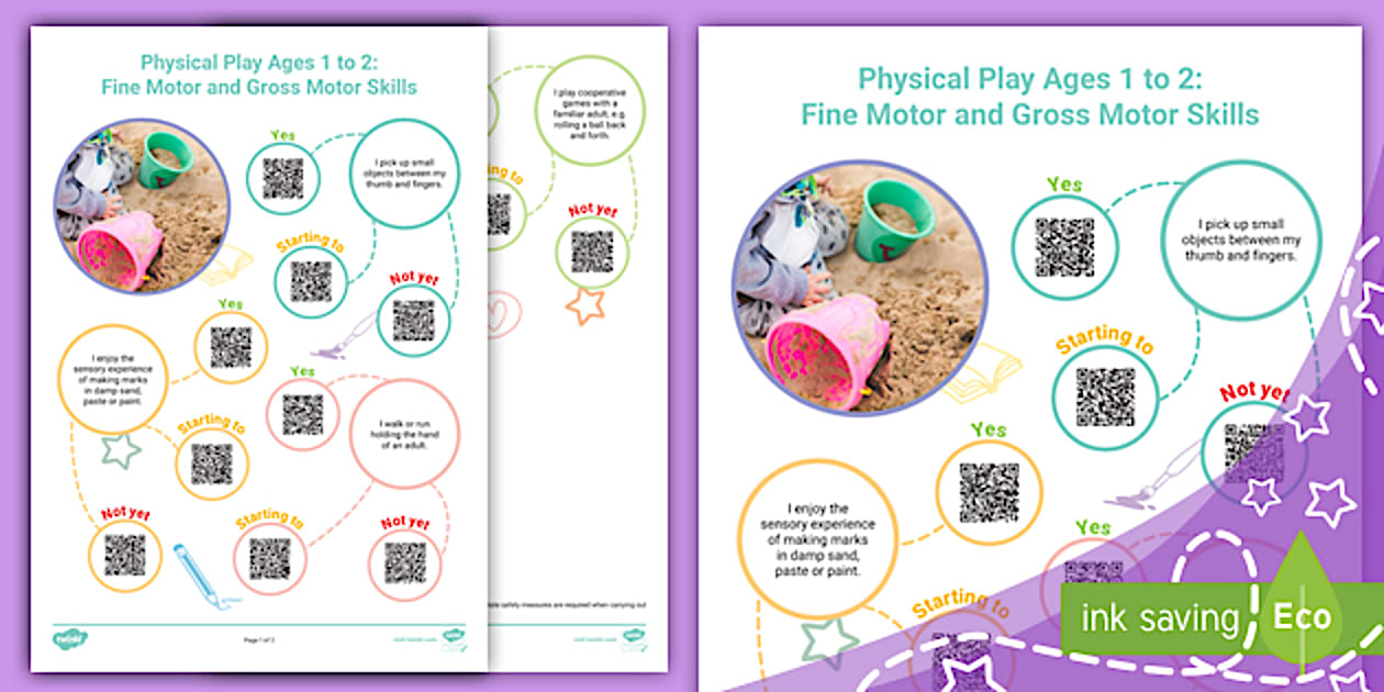 Physical Play Quick Start Poster (Ages 1 to 2) - Twinkl