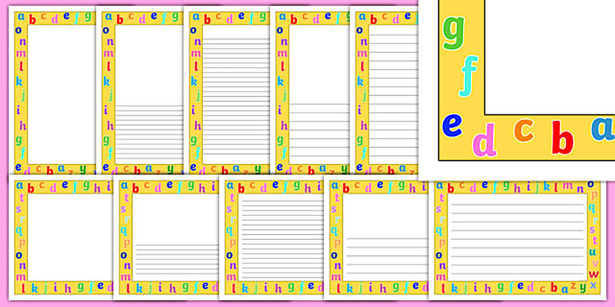 Alphabet Borders (Teacher-Made) - Twinkl