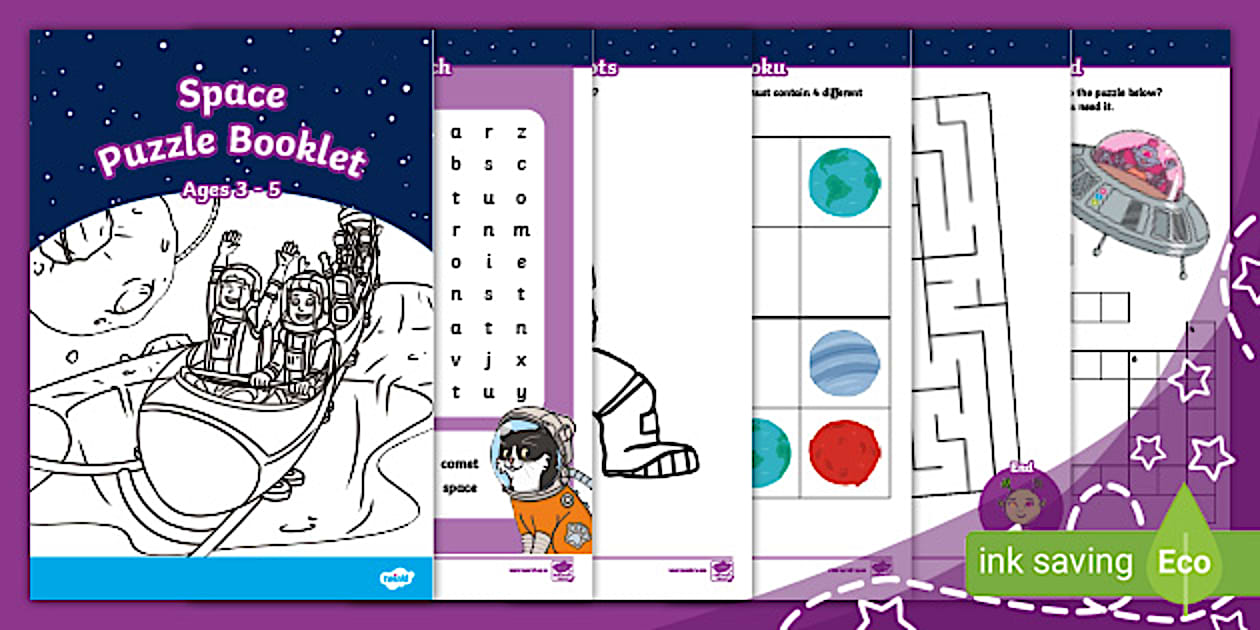 Space Puzzle Activity Booklet (teacher made) - Twinkl