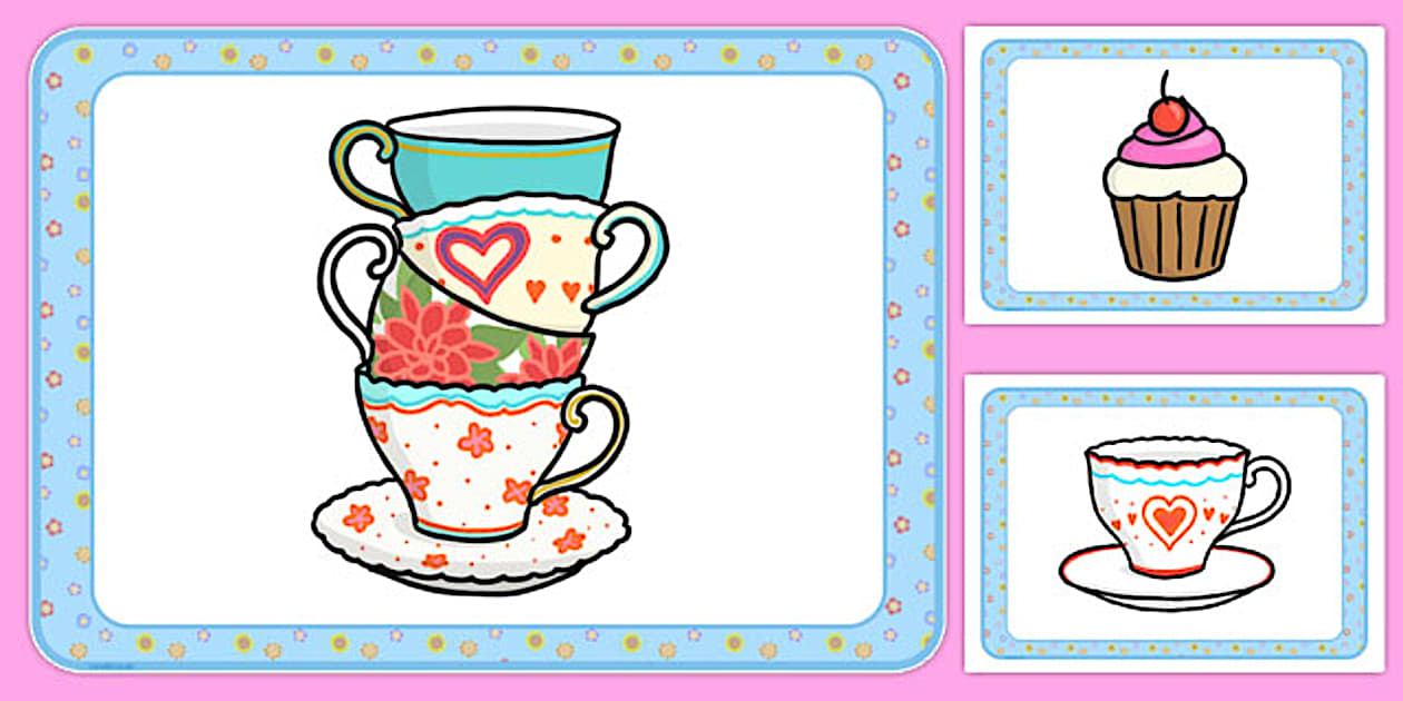 Tea Shop Role Play Place Mats (teacher made) - Twinkl