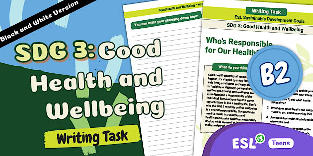 ESL SDG 3: Writing Task