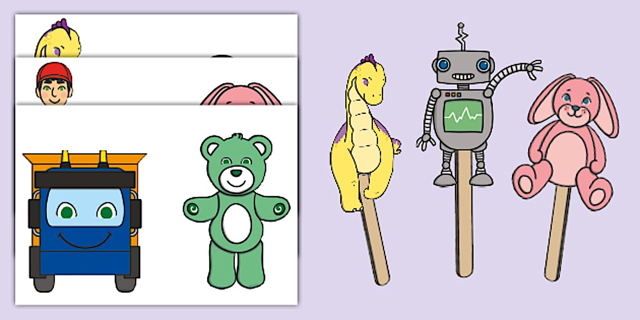 NZ Phonics: Level 1: Phonics Stick Puppets (Teacher-Made)