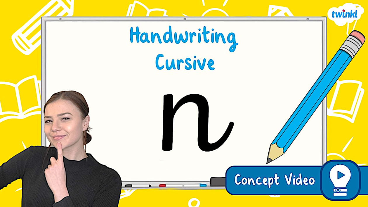 The Letter 'n' | Cursive Handwriting Concept Video