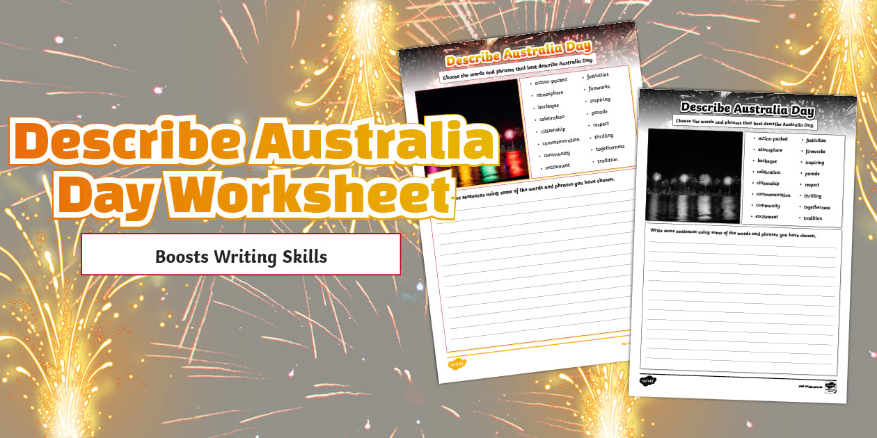 Describe Australia Day Worksheet