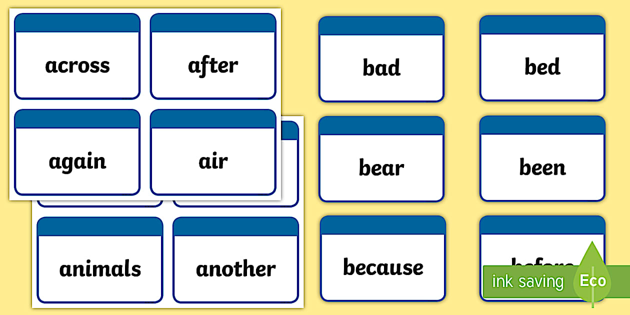 Editable Next 200 High Frequency Words Flashcards - Twinkl