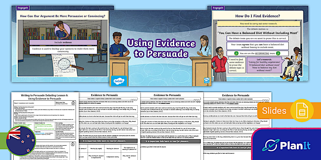 Phase 2 Debating Lesson 6: Using Evidence to Persuade