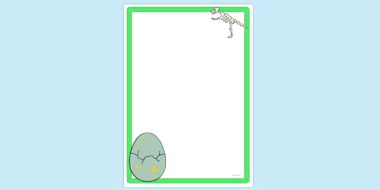 Dinosaur Egg Page Border | Page Borders | Twinkl Resources