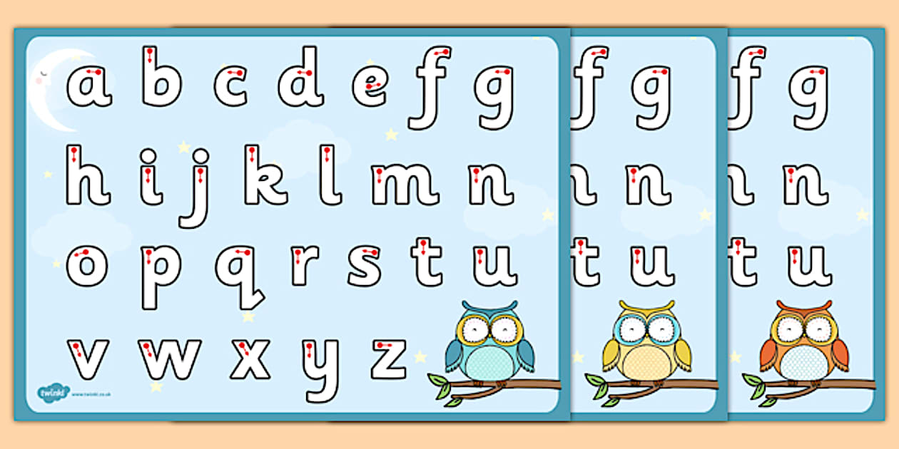 Cute Owl Themed Letter Writing Worksheet
