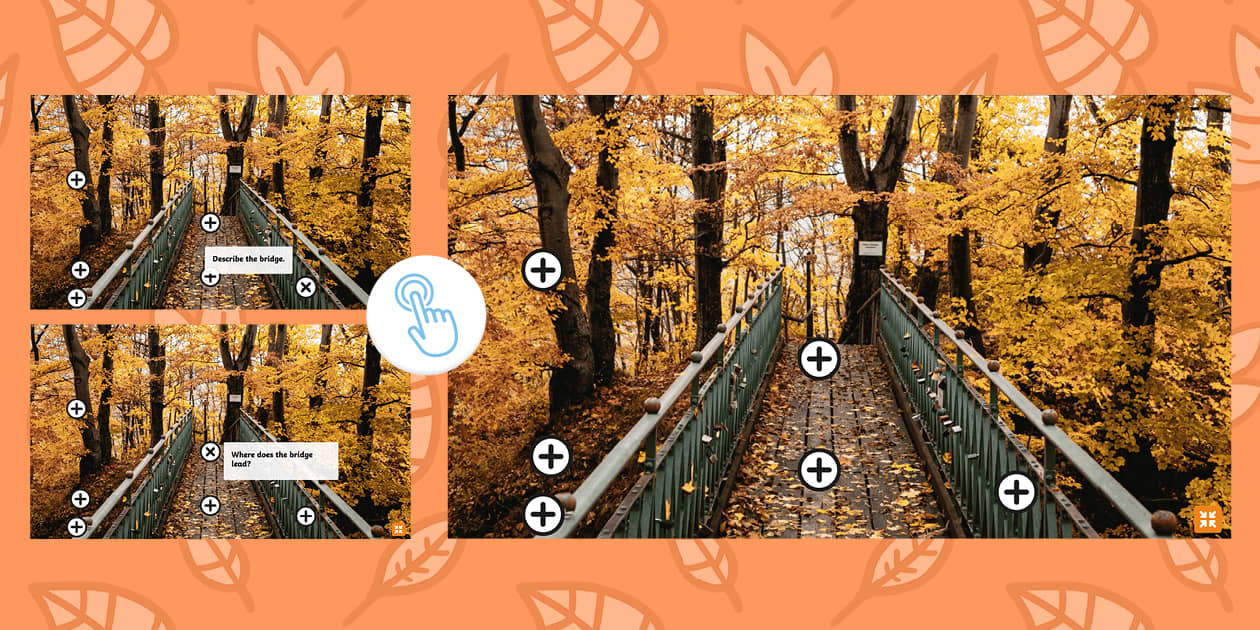 Autumn Story Creative Writing Interactive Hotspot - Twinkl
