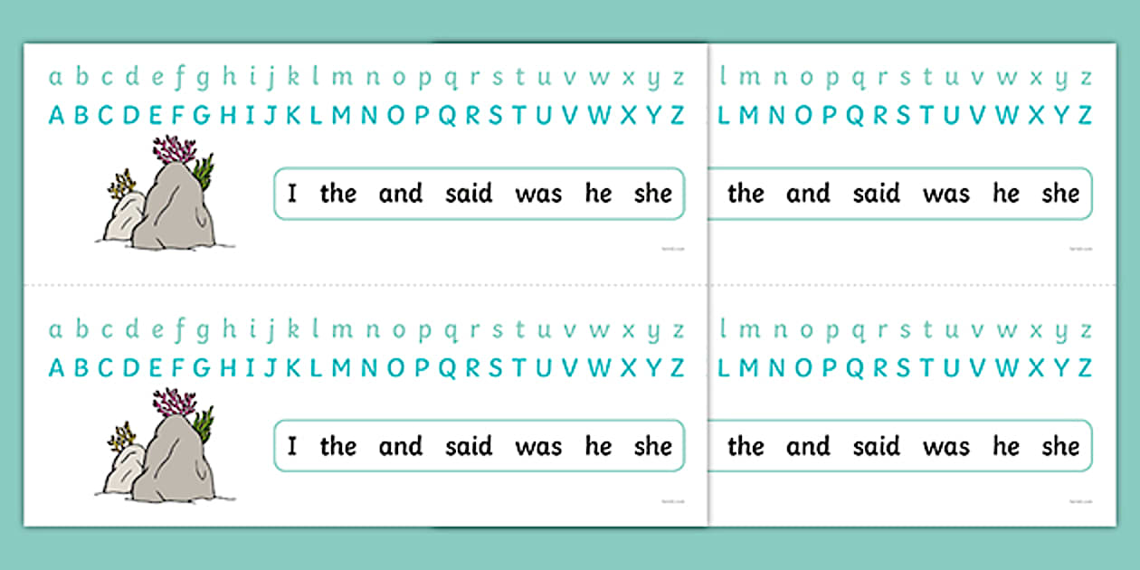 Alphabet Strips Under the Sea (teacher made) - Twinkl