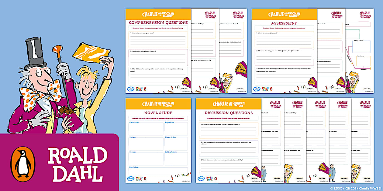FREE! - Charlie and the Chocolate Factory: Novel Study Pack