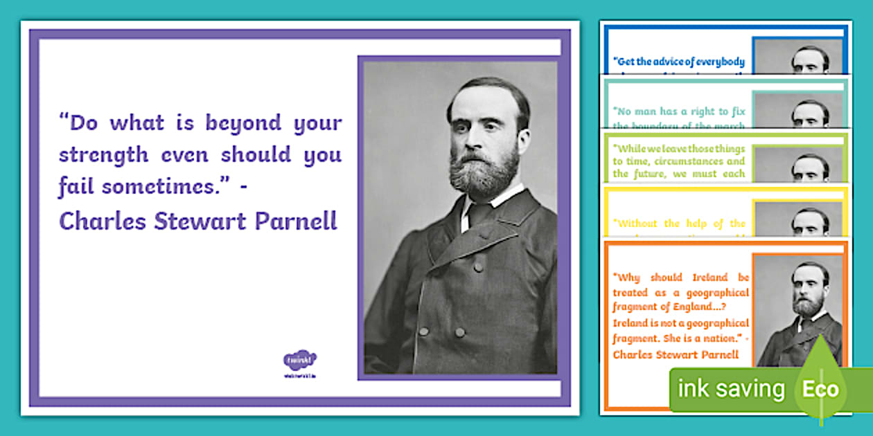 Charles Stewart Parnell Quotes Card Pack (teacher made)