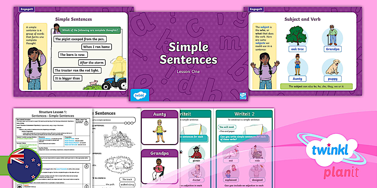 Phase 1 Writing: Sentence Structures: Simple Sentence Revision