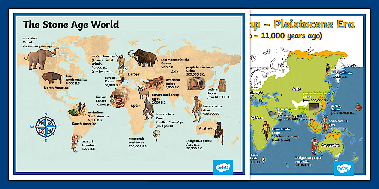 The Stone Age World Posters (Teacher-Made) - Twinkl