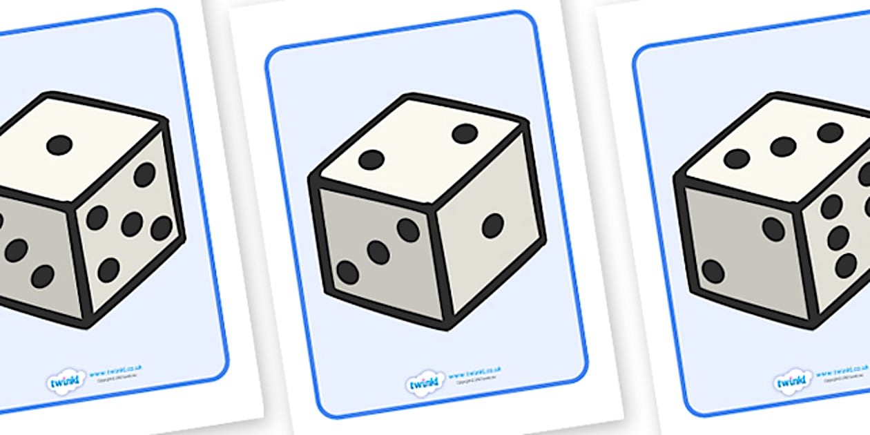 👉 A4 Dice Display Posters | Primary Resources - Twinkl